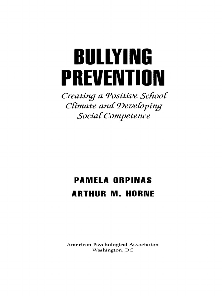 Creating A Positive School Climate | PDF