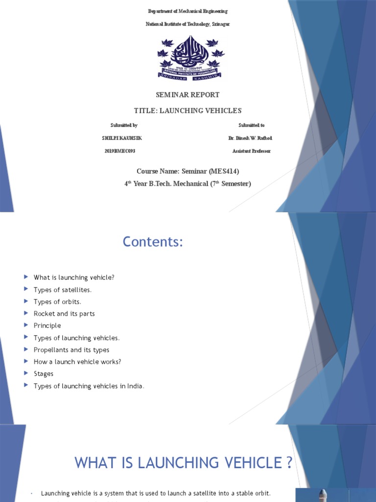 Launch Vehicle | PDF