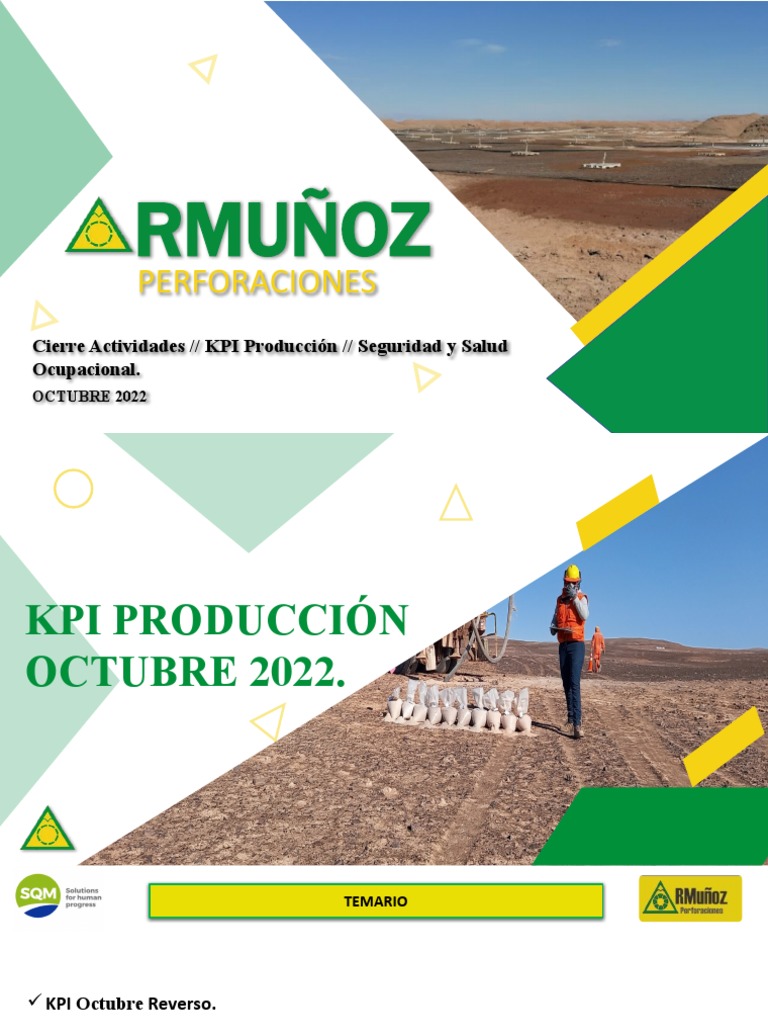 Presentacion Mensual Kpi - Sso - Octubre 2022 | PDF | Business | Evaluación Presentacion Mensual Kpi - Sso - Octubre 2022 | PDF | Business | Evaluación