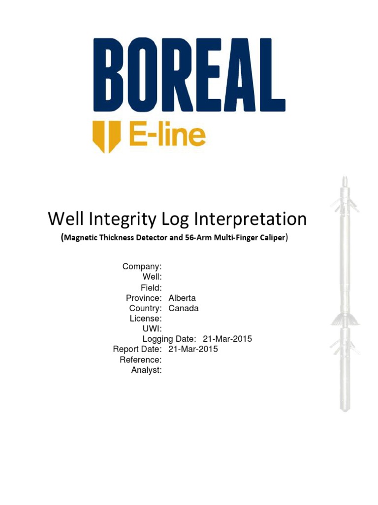 MTD and MFC Log Interpretation Report Example | PDF | Pipe (Fluid ...