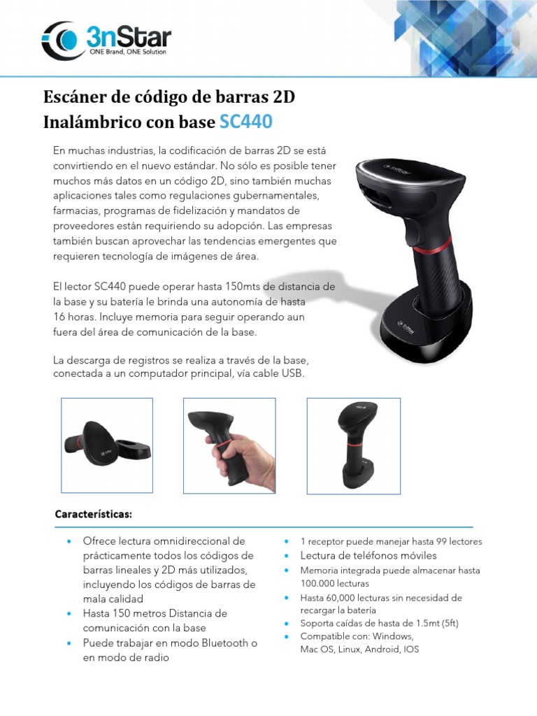 Escáner Inalámbrico SC440: Manual | PDF | Informática | Tecnología