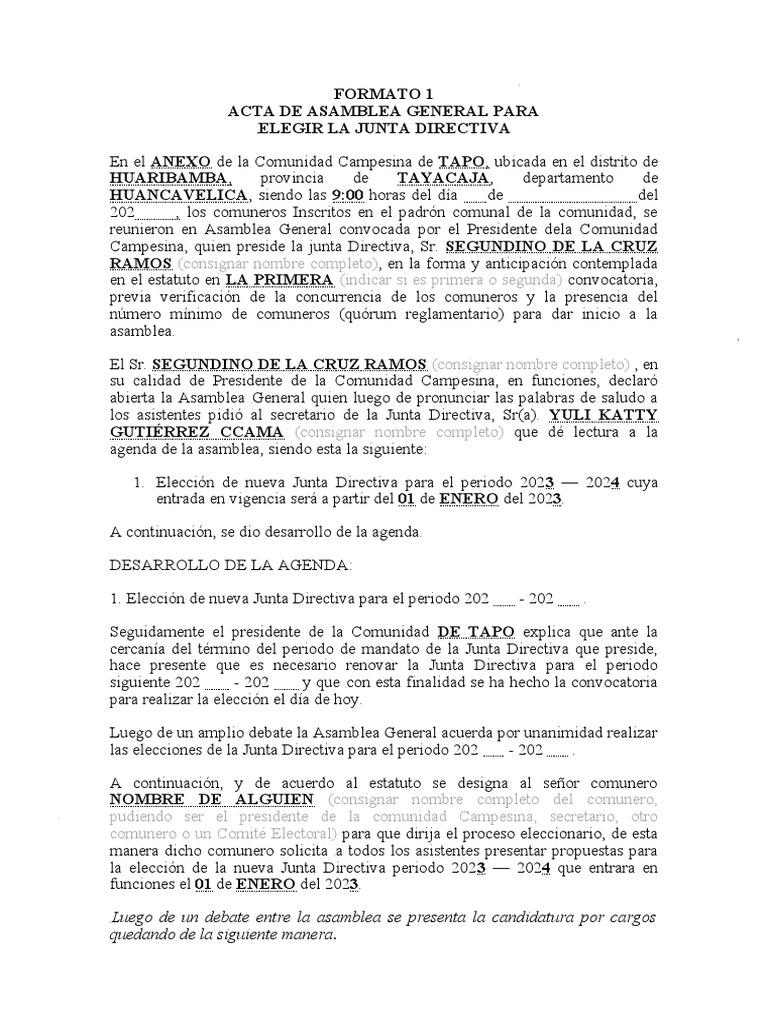 Formatos 5 Hojas | PDF
