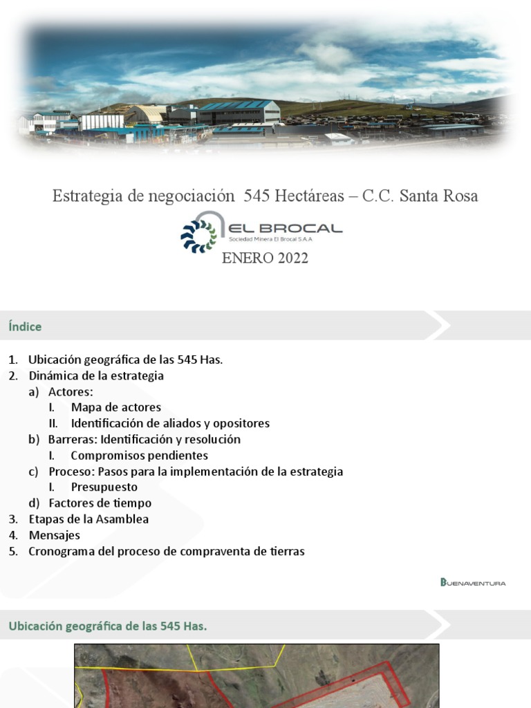 Plan Santa Rosa de Colquijirca Enero 2022 | PDF
