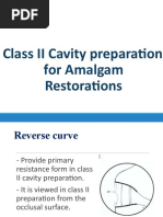 Class II Amalgam Cavity Preparation | PDF | Tooth | Dentistry