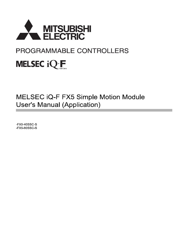 Manual FX5-40SSC | PDF