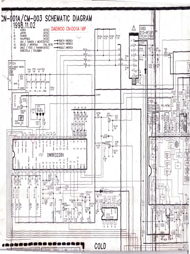 TV Daewoo CN-001A | PDF