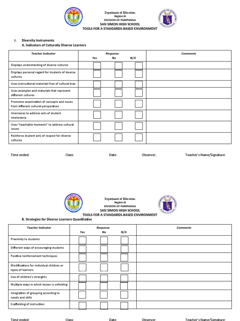 Standards-Based Tools for Diverse Learners | PDF