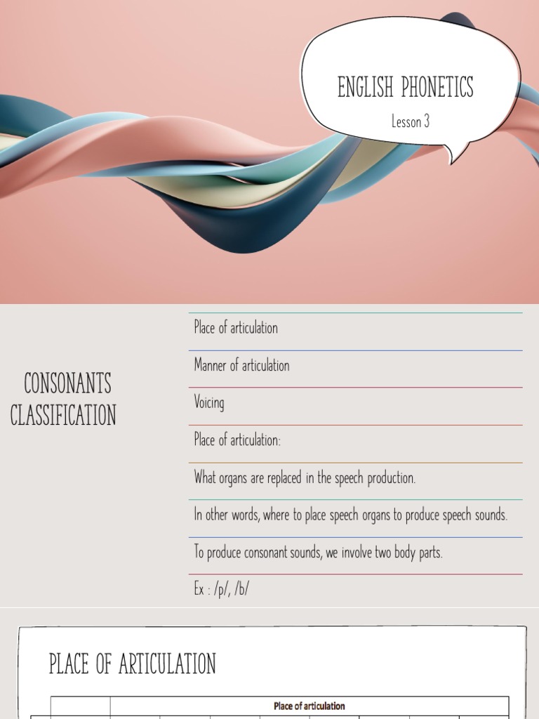 English Phonetics Lesson 3 | Download Free PDF | Phonetics | Human Throat