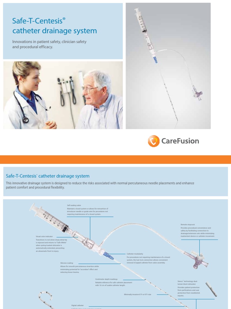 IS_Safe-T-Centesis-catheter-drainage_BR_EN | PDF | Catheter | Medical ...