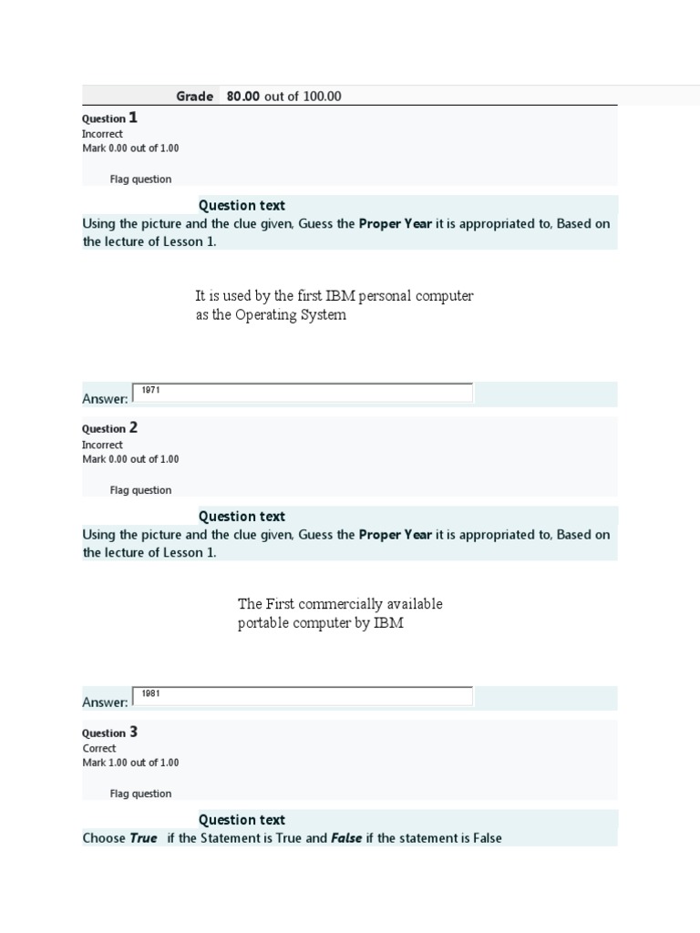 UGRD-ITE6100-2213T Introduction To Computing Prelim Q1 | PDF | Programming | Computer Program