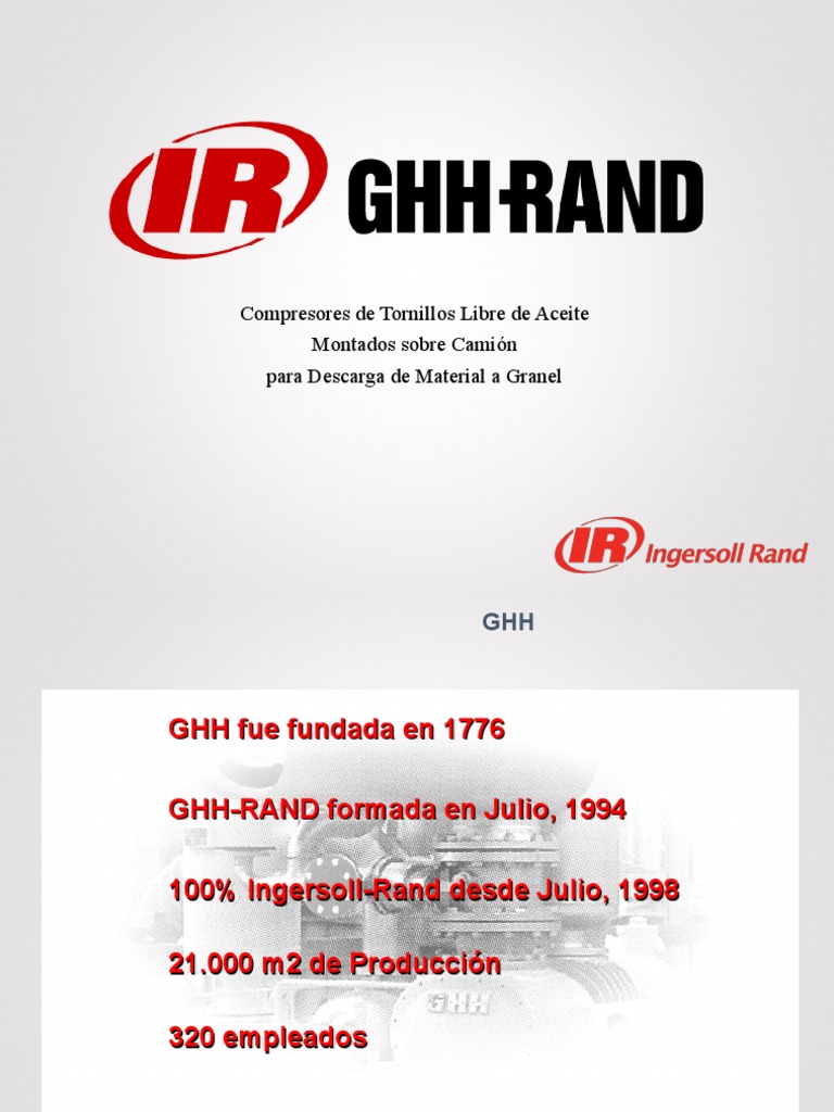 Presentacion GHH Rand | PDF | Transporte | Máquinas