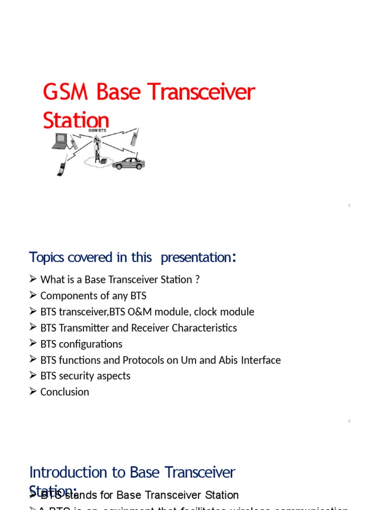 GSM Base Station | PDF | Computer Network | Radio Technology