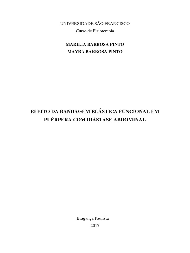 Taping Pos Parto | PDF | Abstract (resumo) | Músculo esquelético