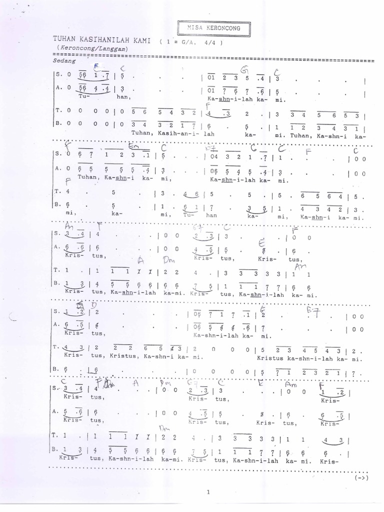 Ordinarium Keroncong | PDF