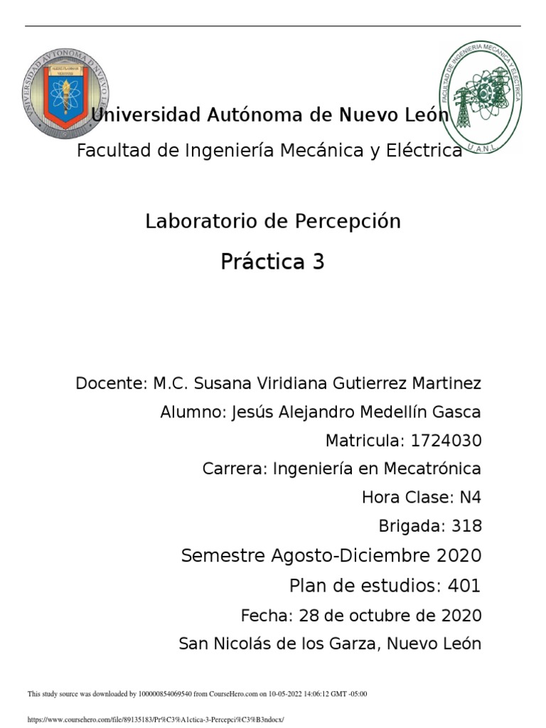 PR Ctica 3. Percepci N | PDF | Red neuronal artificial | Matemáticas Aplicadas