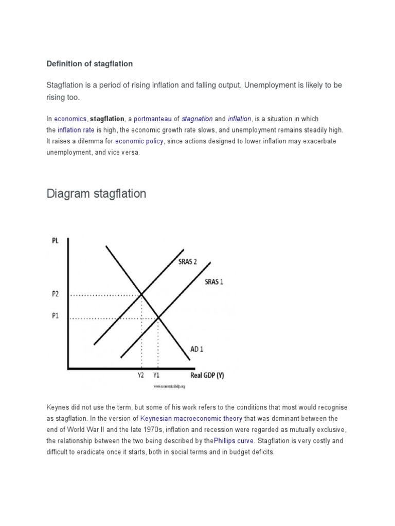 Definition of Stagflation | PDF | Inflation | Economies