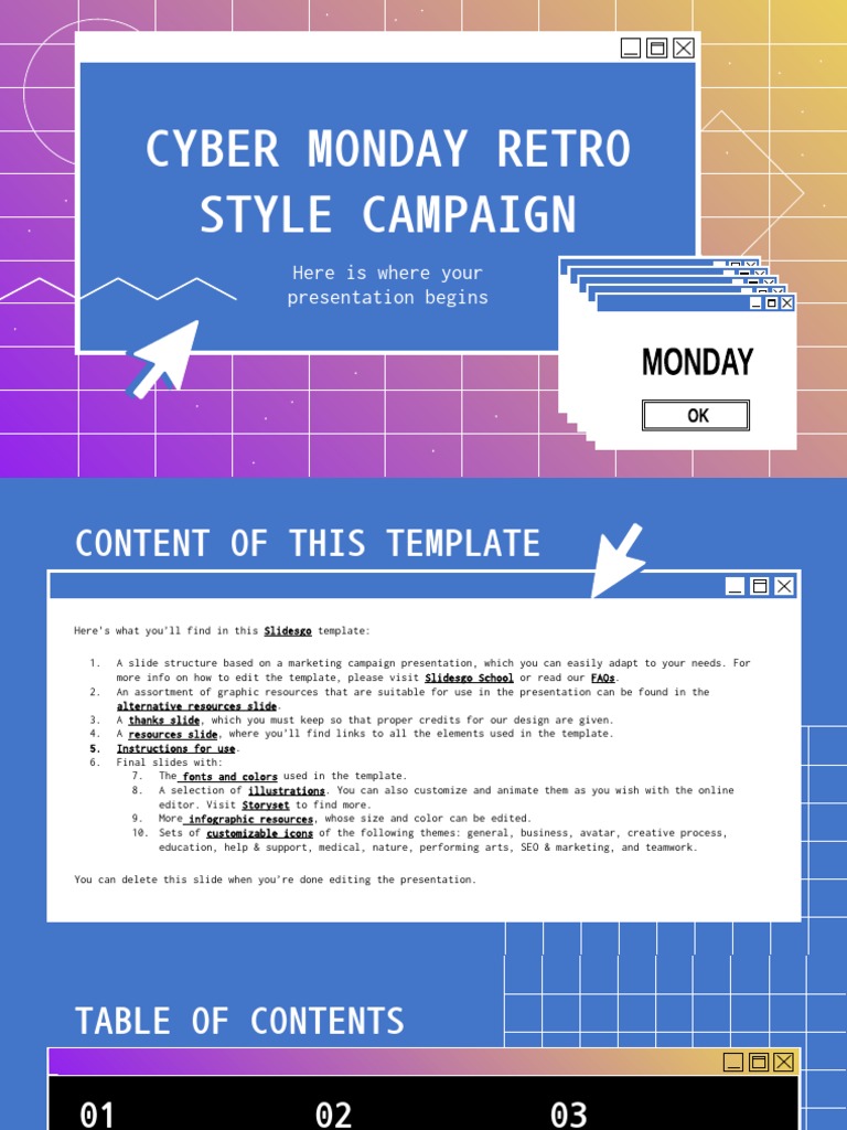 Cyber Monday Retro Style Campaign | PDF | Planets | Mercury (Planet)