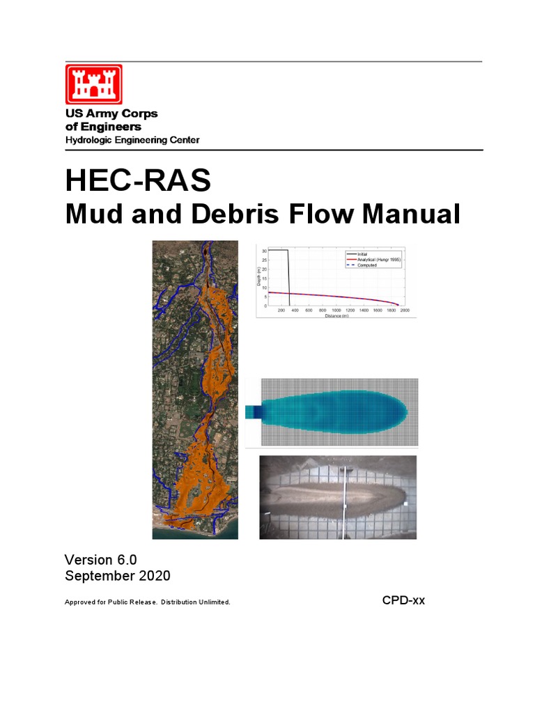 HEC-RAS 6.0 Mud and Debris Manuals - Español | PDF | Civil Engineering ...