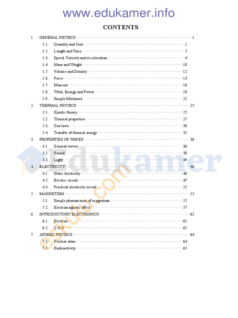 Grade 10 12 Physics Notes | PDF | Weight | Density