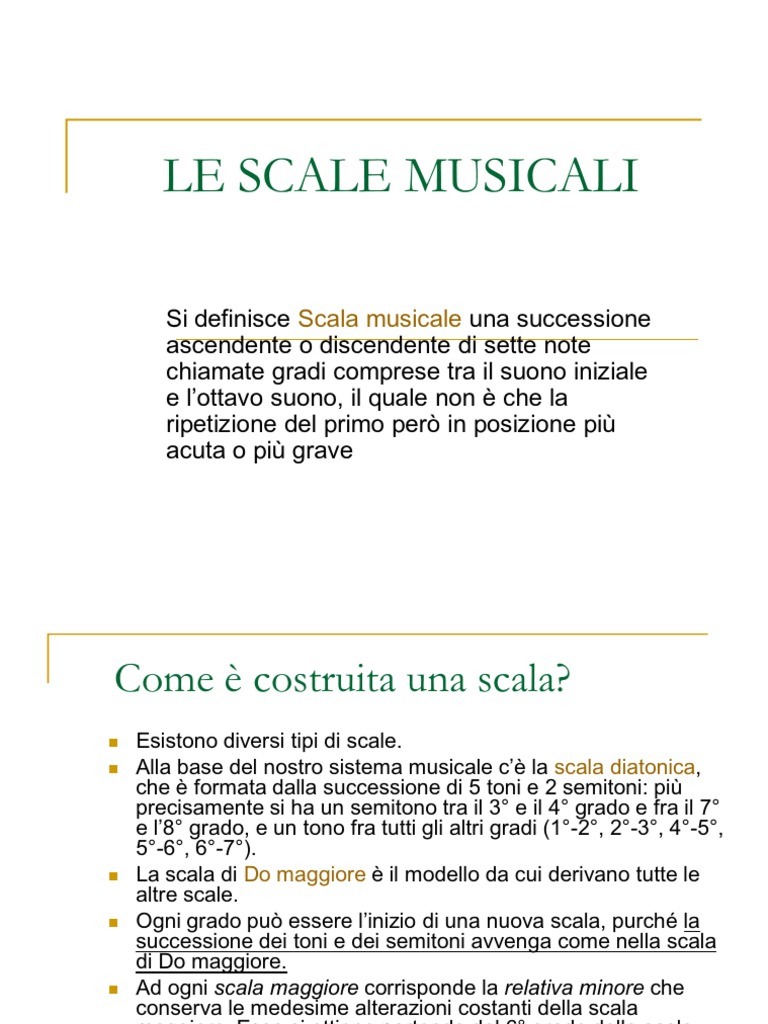 Le Scale Musicali | PDF