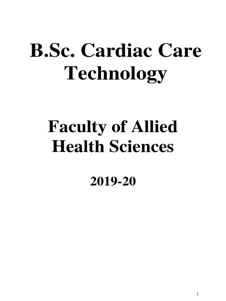 B.SC Cardiology 1 | PDF | Human Body | Endocrine System