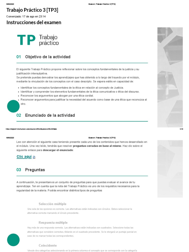 ÉTICA Y DEONTOLOGÍA - Trabajo Práctico 3 (TP3) - 85 - CR | PDF | Justicia | Crimen y violencia