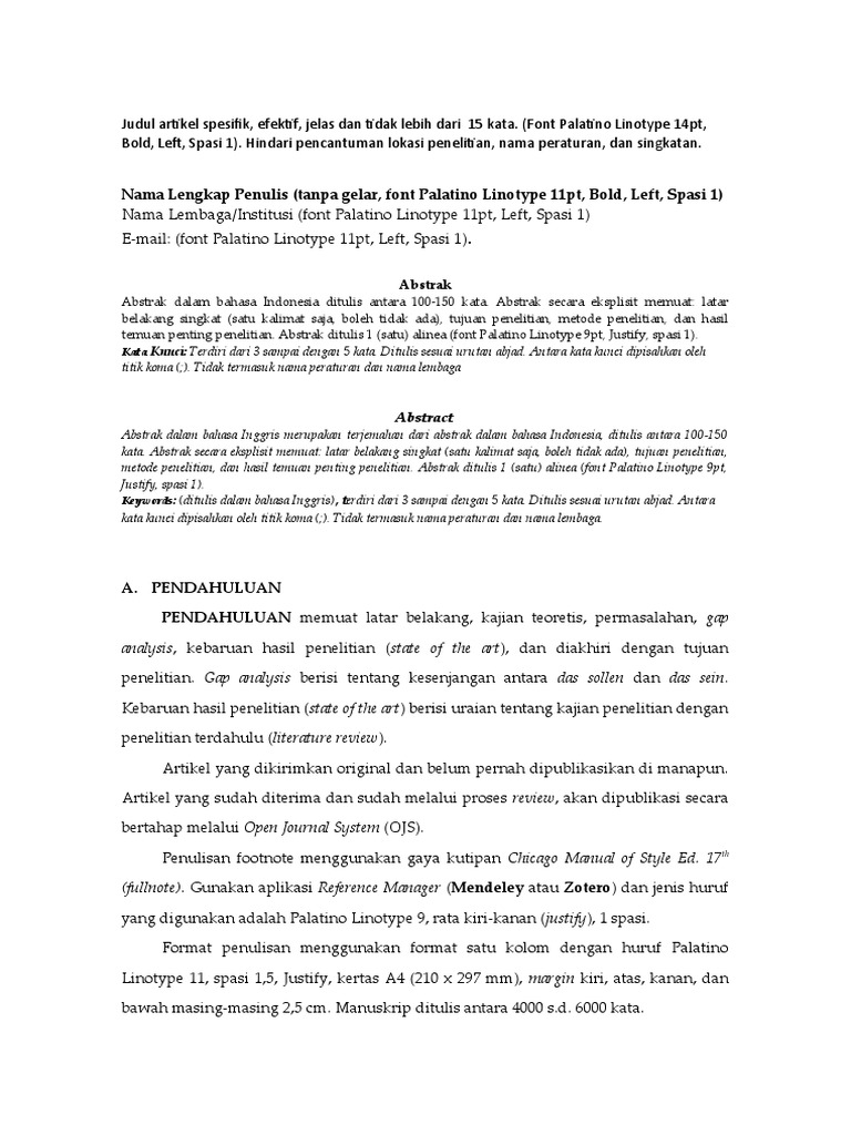 Template, Panduan | PDF