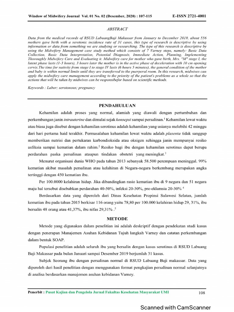 Jurnal Manajemen Asuhan Kebidanan Pdf