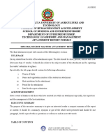 Template For An Attachment Report | PDF | Career & Growth