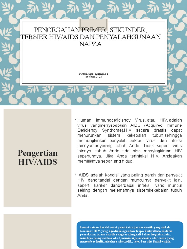 Pencegahan Primer Sekunder Tersier Klein Dengan HIV Aids Dan ... Pencegahan Primer Sekunder Tersier Klein Dengan HIV Aids Dan ...