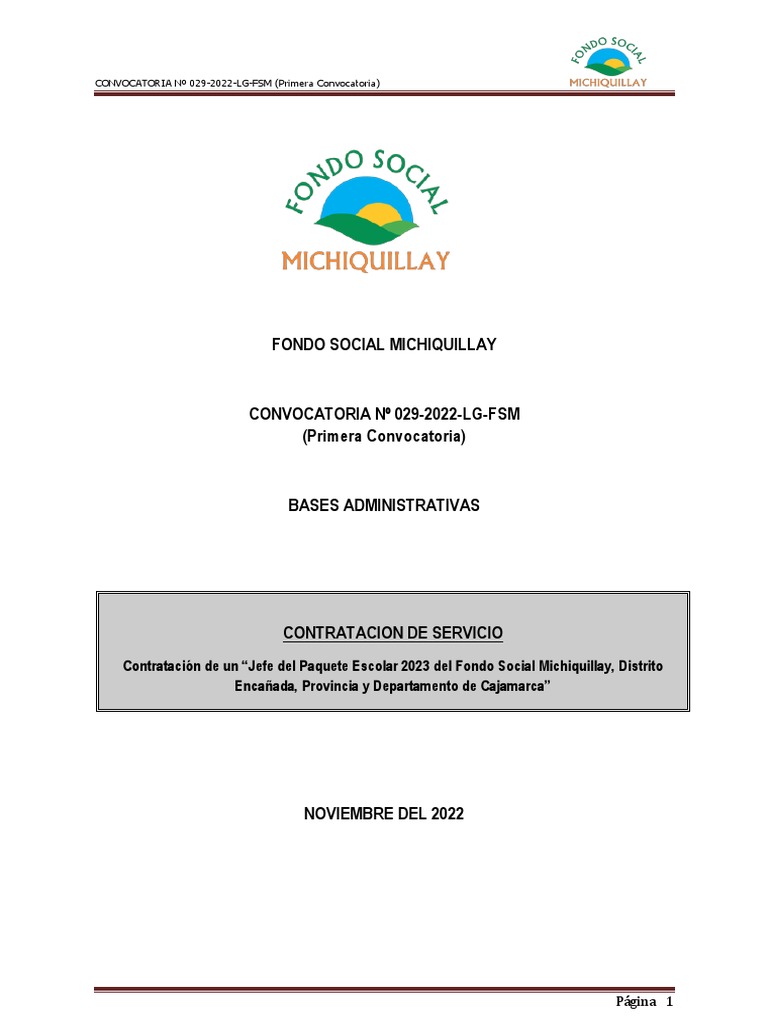 TDR Jefe Del Paquete 2023 Final | PDF