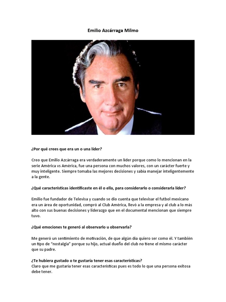 Emilio Azcárraga Milmo | PDF