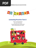 Cambridge Movers Practice Test PDF | PDF | Learning
