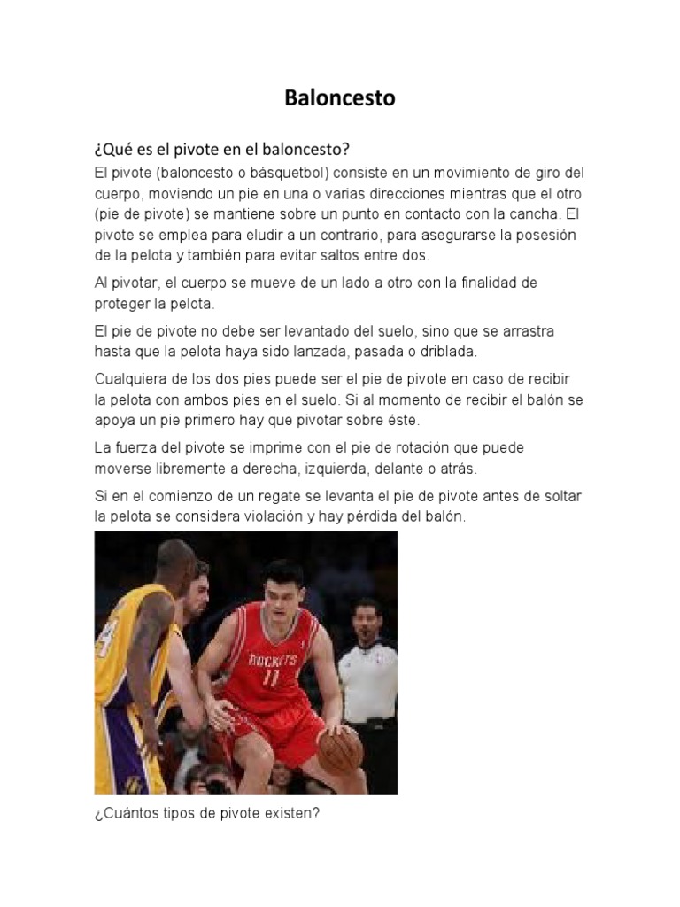 Baloncesto | PDF