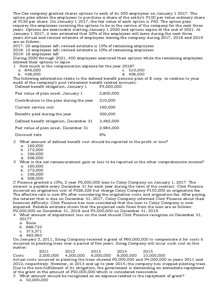 Acctg 5 | PDF | Book Value | Equity (Finance)