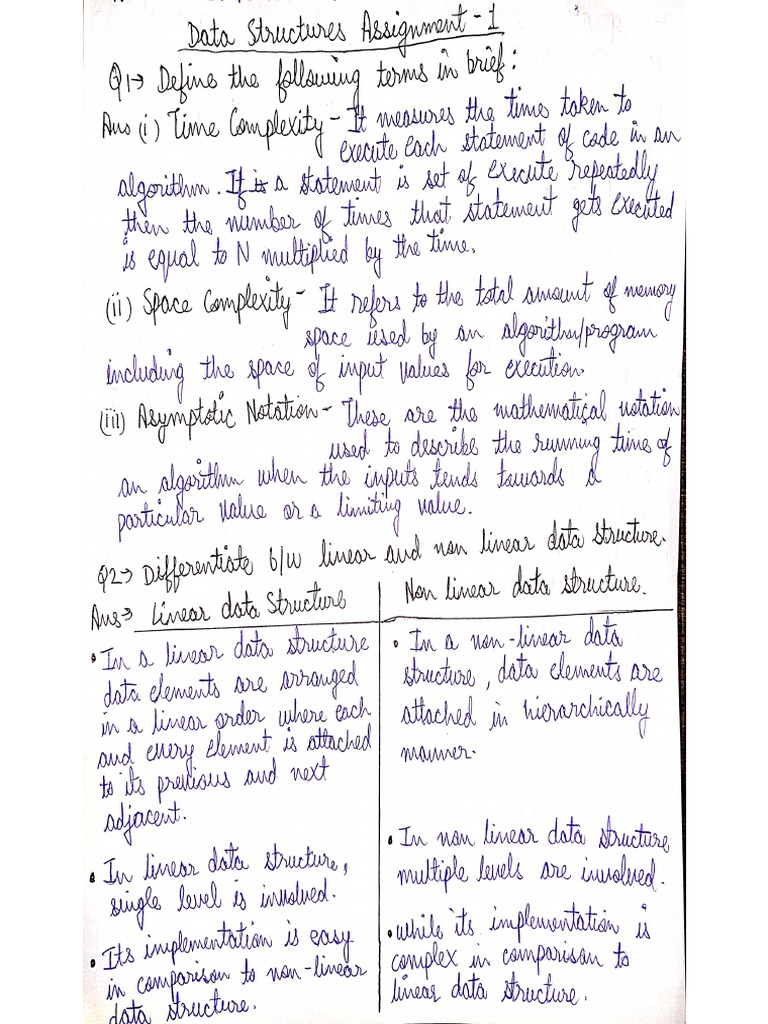 Ds Assignment Unit 1 Pdf 