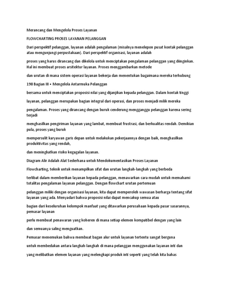 Merancang Dan Mengelola Proses Layanan | PDF