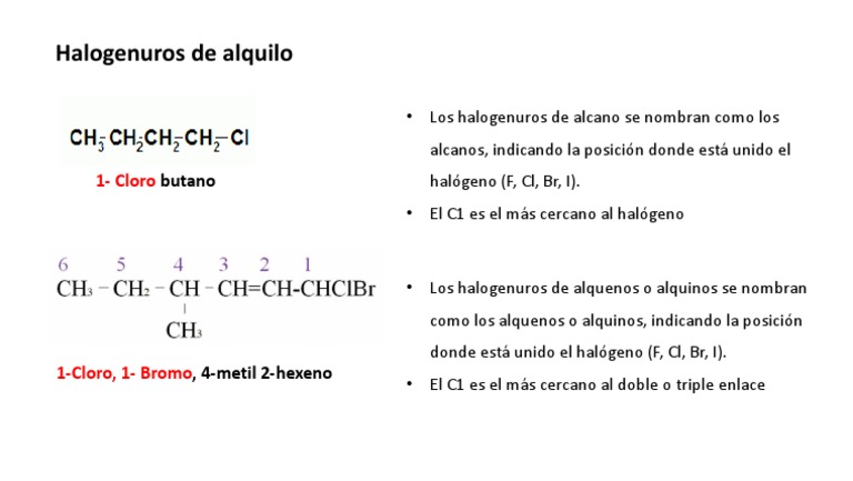 Halogenuros de Alquilo (Teoría) | PDF