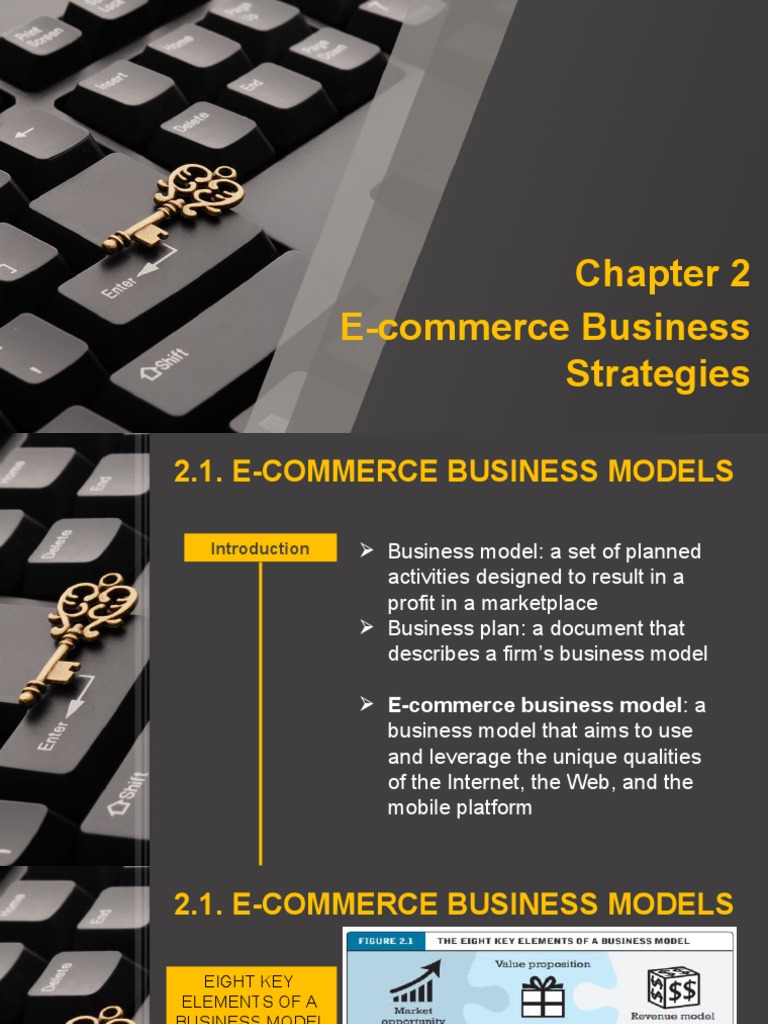 Chapter 2 E-Commerce Business Strategies | Download Free PDF | Business Model | E Commerce