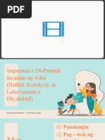 50 Halimbawa NG Salitang Kolokyal | PDF