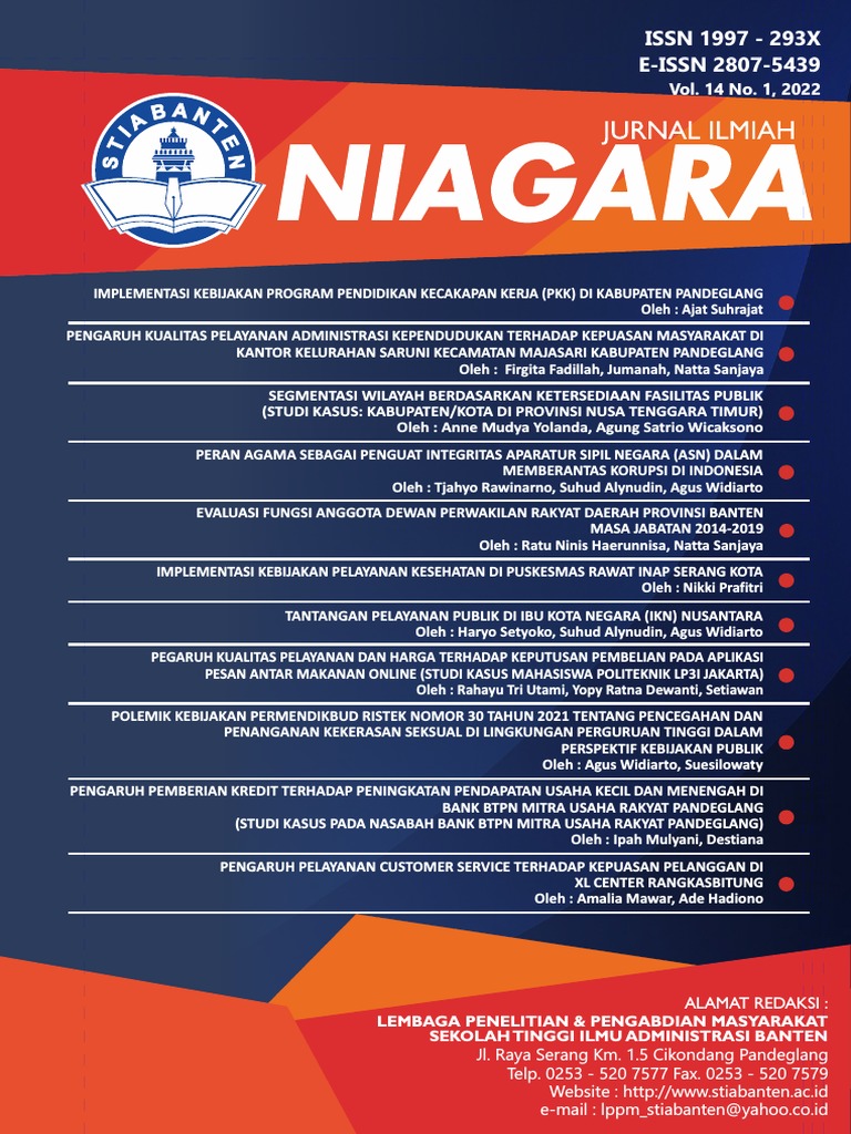 Jurnal Niagara Vol.1 No.1 Juni 2022 | PDF Jurnal Niagara Vol.1 No.1 Juni 2022 | PDF