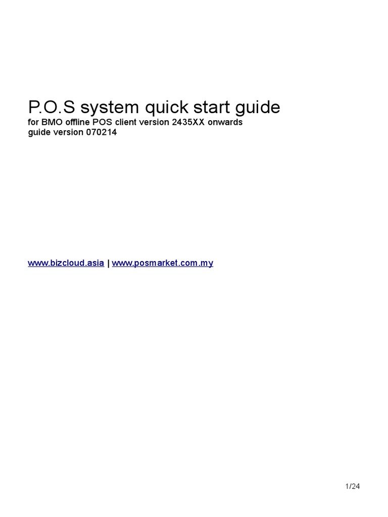 BMO Offline POS-guide-v070214 | PDF