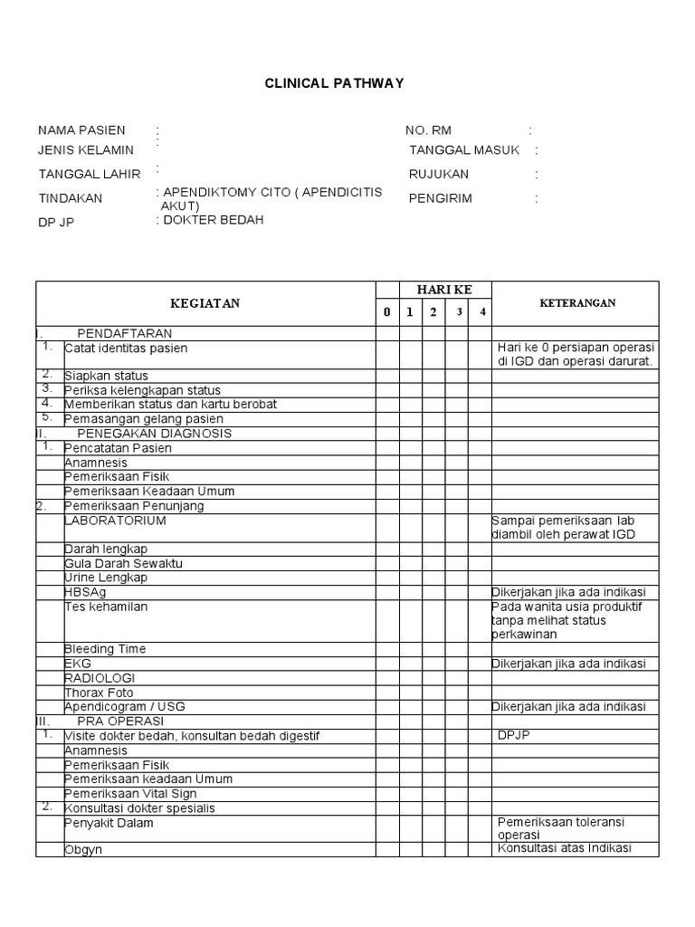 Clinical Pathway | PDF
