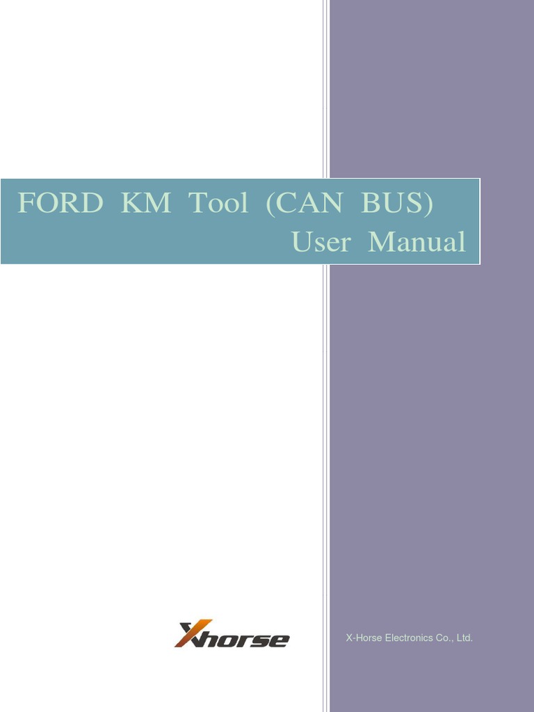 Ford KM Tool Can Bus User Manual Carsets - Co.uk | PDF | Ignition System | Usb