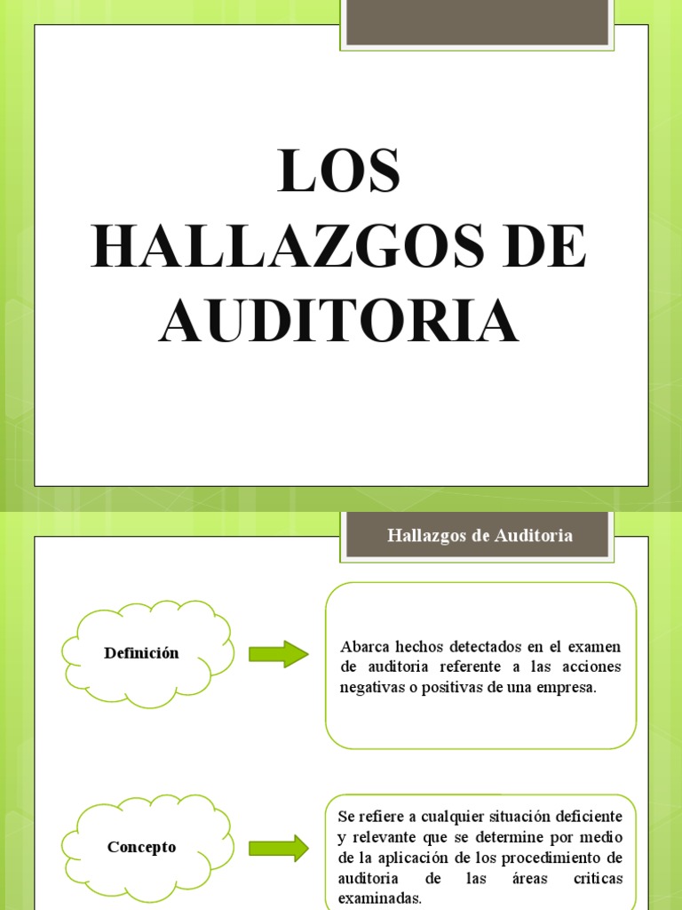 Hallazgos de Auditoría | PDF | Auditoría