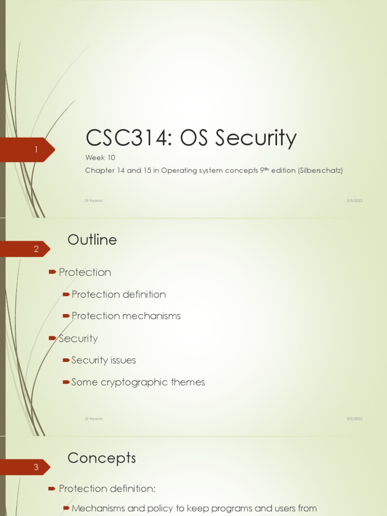Week 10 OS Protection and Security | PDF | Public Key Cryptography ...