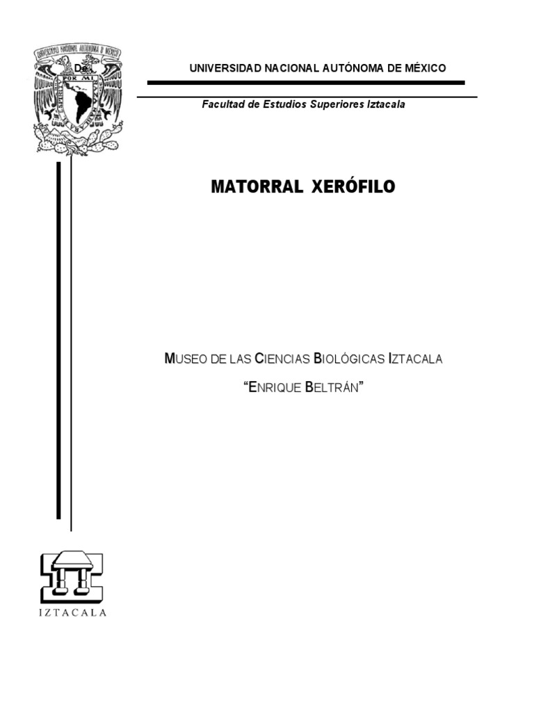 Matorral Xerófilo | PDF | Plantas | Botánica