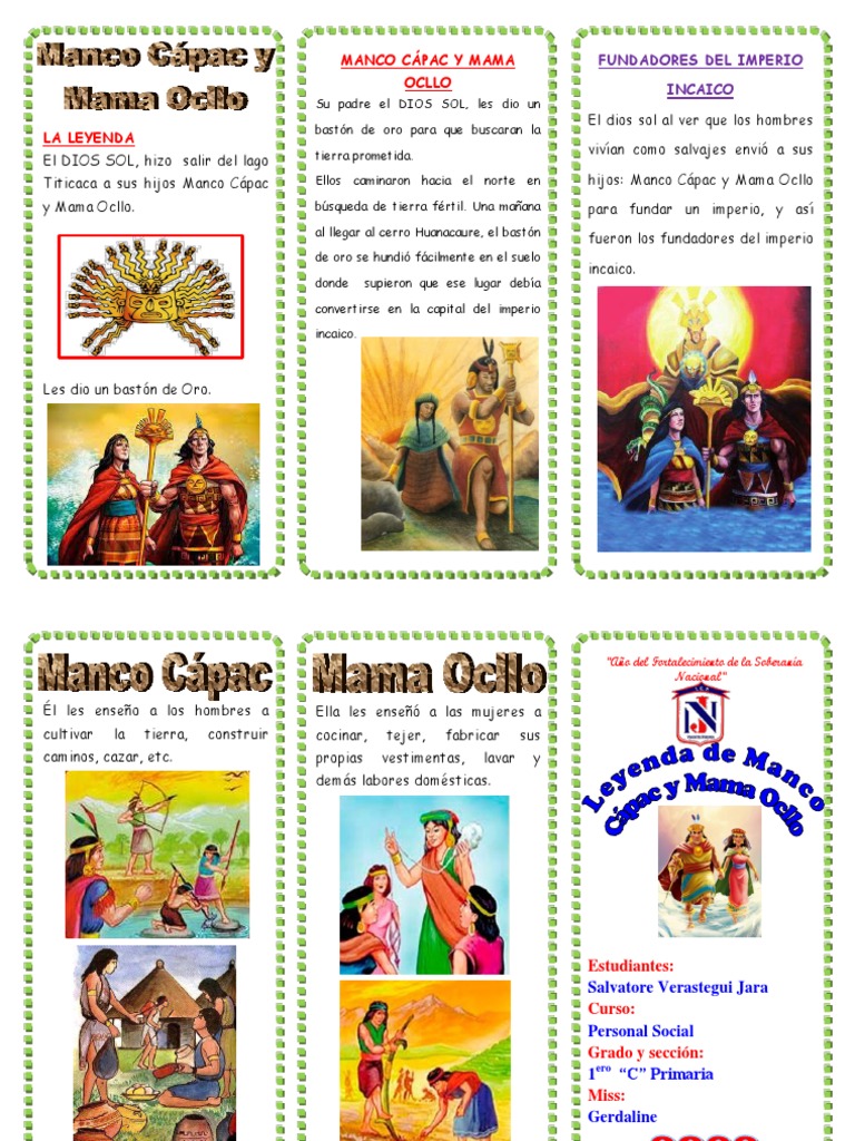 Manco Capac y Mama Ocllo | PDF | Imperio Inca