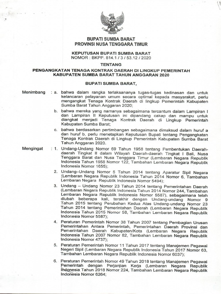 SK TK Tahun 2020 | PDF