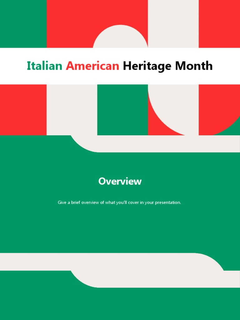 Celebrating Italian American Heritage Month | PDF | Italy